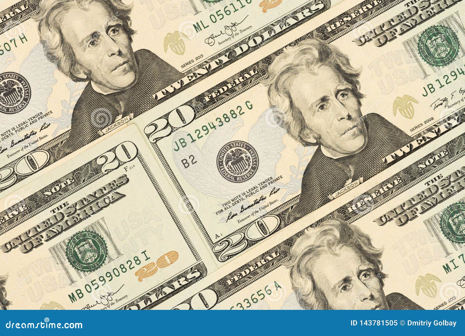 Background of Twenty Dollar Bills. Stock Image - Image of payday, roll ...