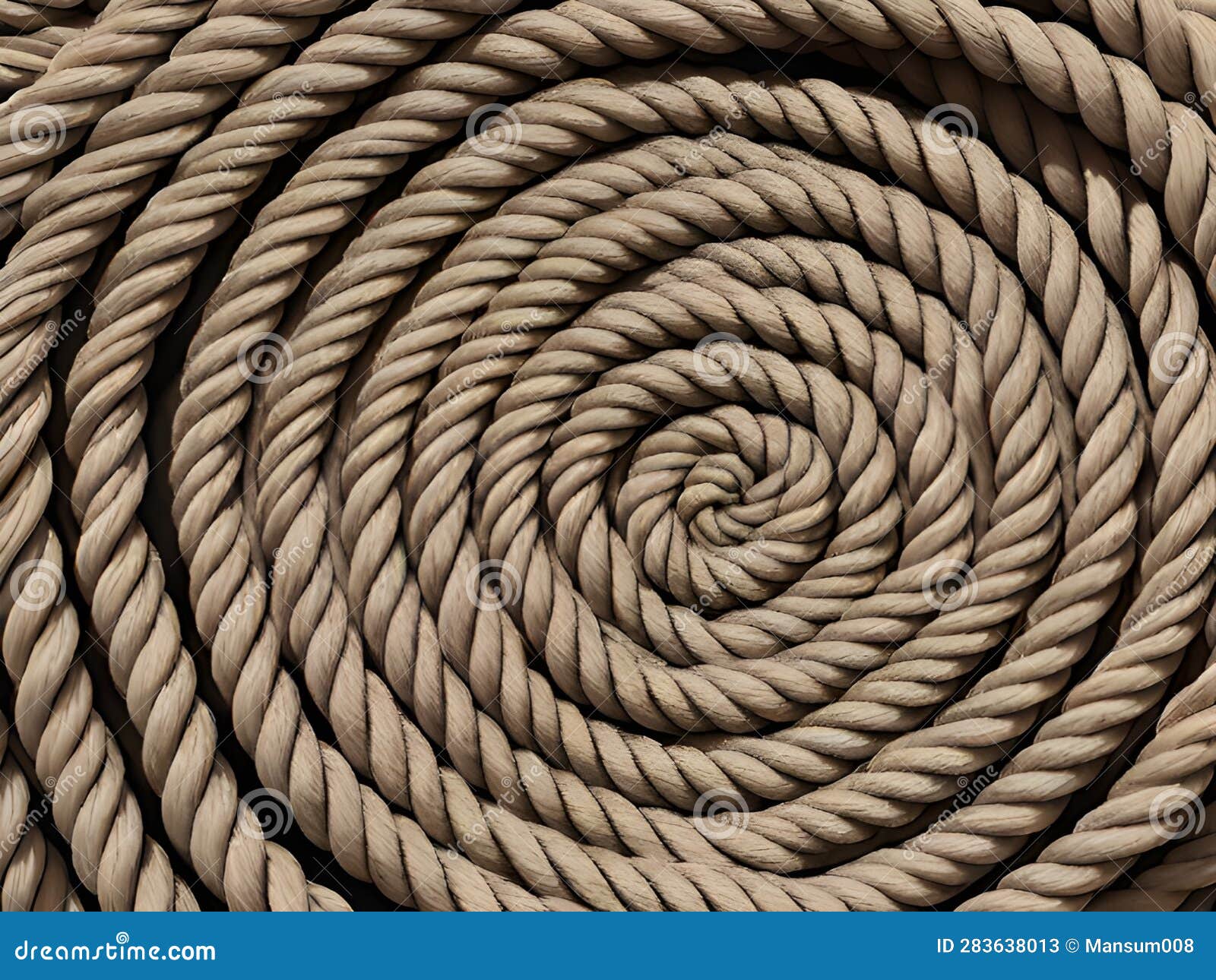 Background of Twisted Rope Texture, AI Generated Stock Illustration ...