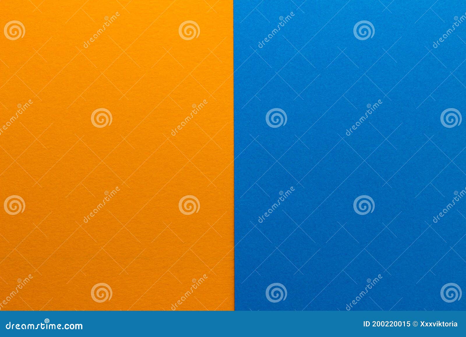 Background of Two Vertical Rectangles Blue and Orange. Sheets of Blank ...