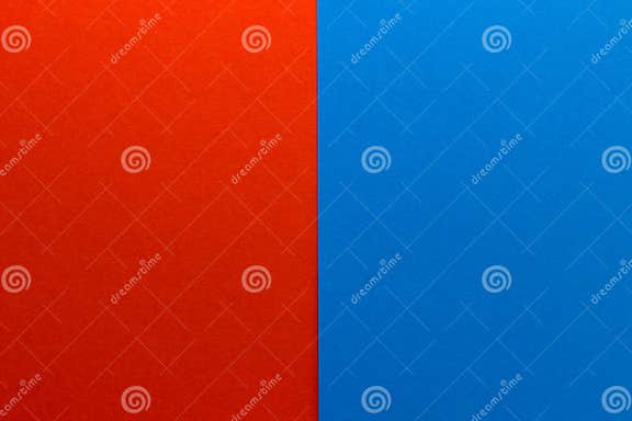 Background of Two Vertical Rectangles Red and Blue. Sheets of Blank Red ...