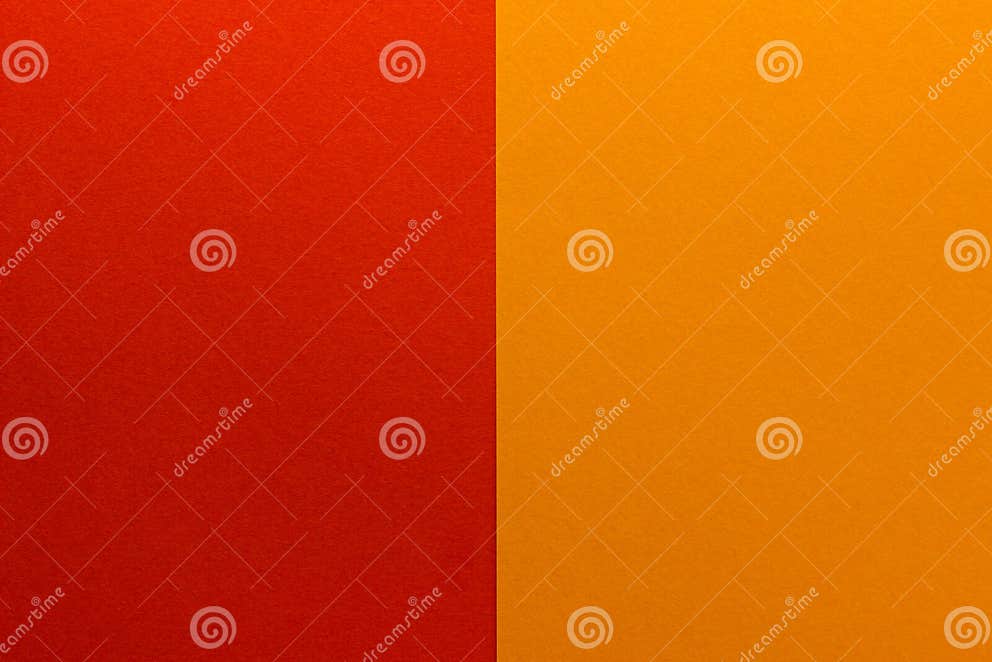 Background of Two Vertical Rectangles Red and Orange. Sheets of Blank ...