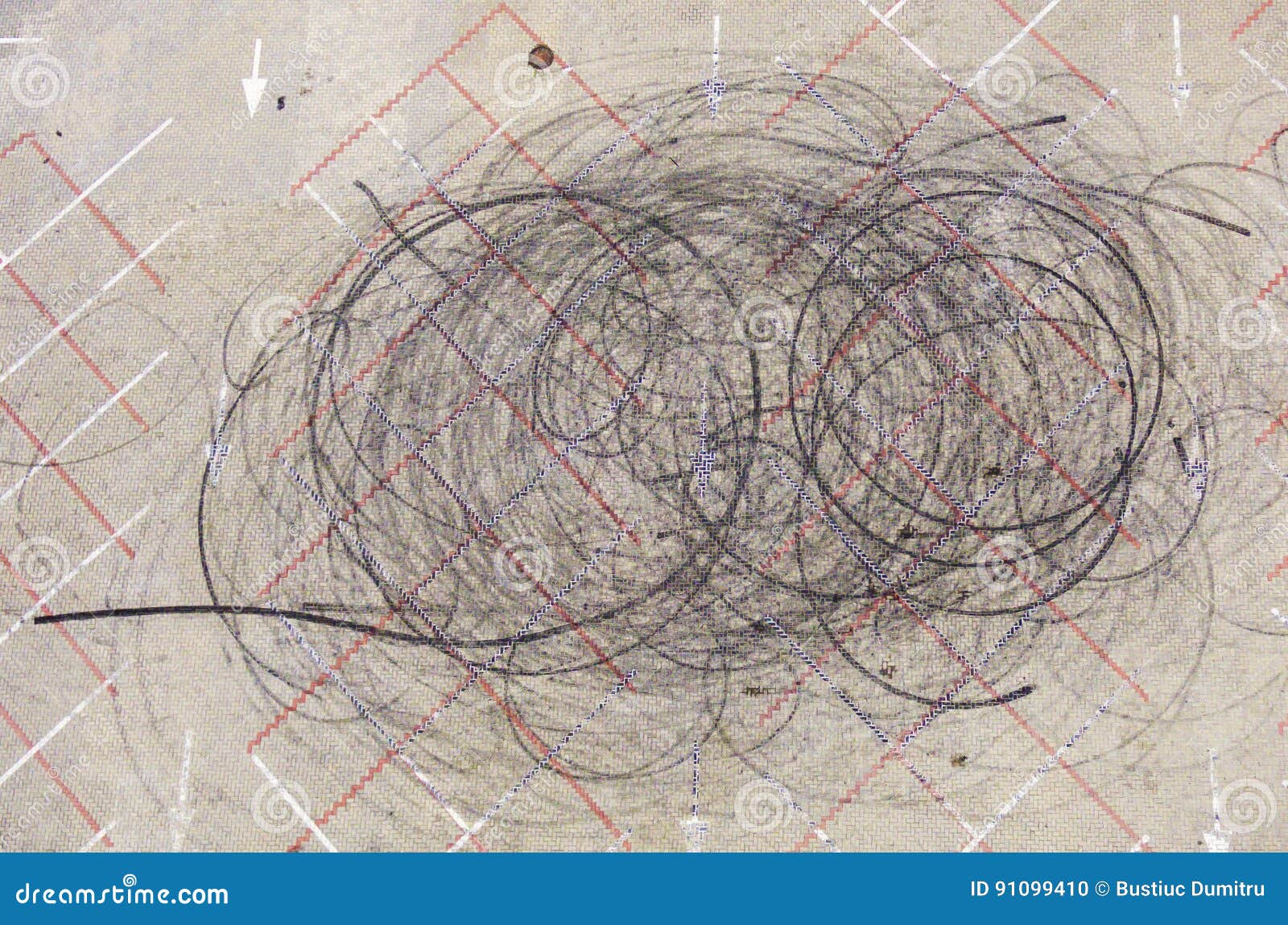 Background with Tyre Marks on Paving Blocks - Drifting Signs Stock ...