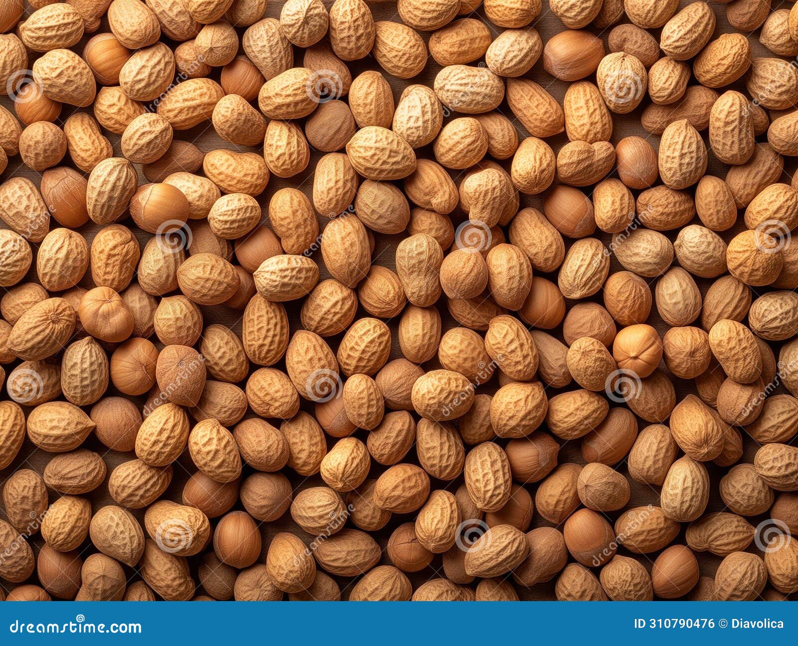 Background of Unshelled Peanuts Top View Stock Illustration ...