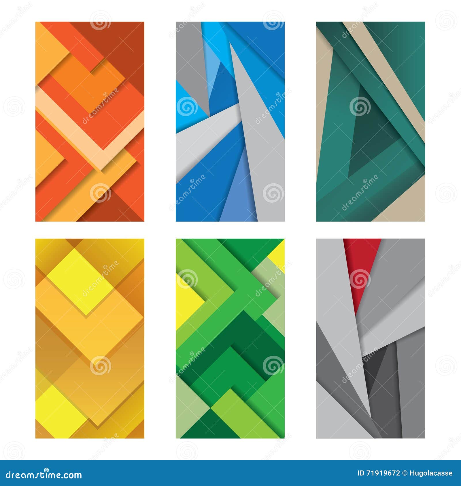 Modern Material Design Background In Green And Yellow Colors Royalty ...