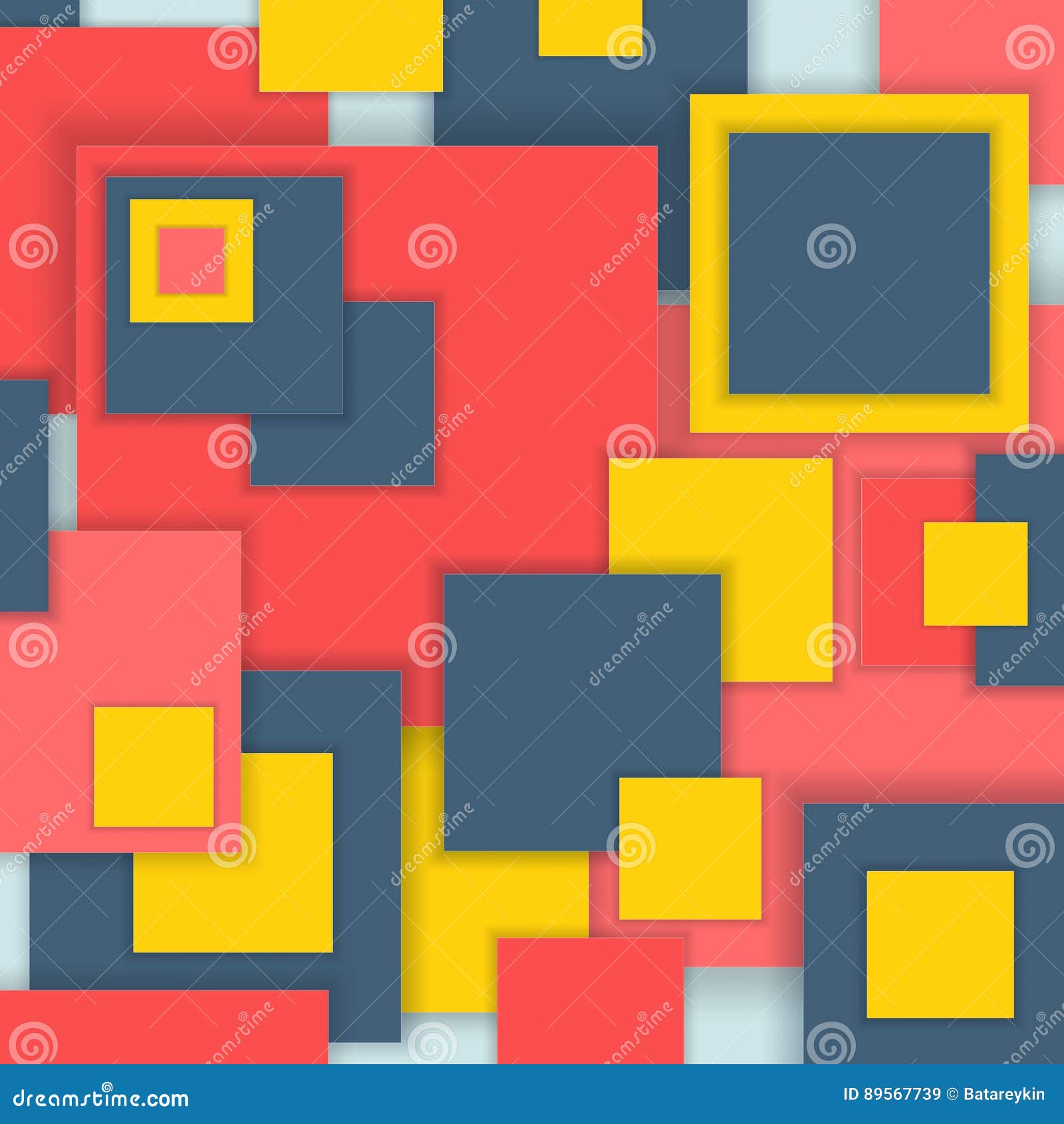 Background Unusual Modern Material Square Design Stock Illustration ...