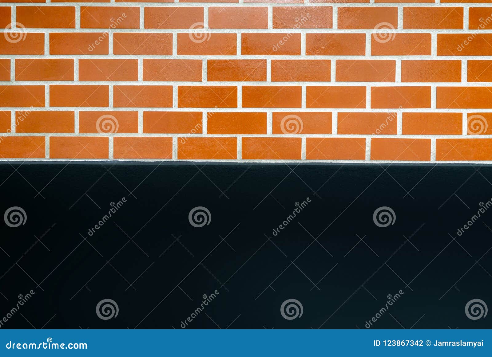 Half Built Brick Wall Background