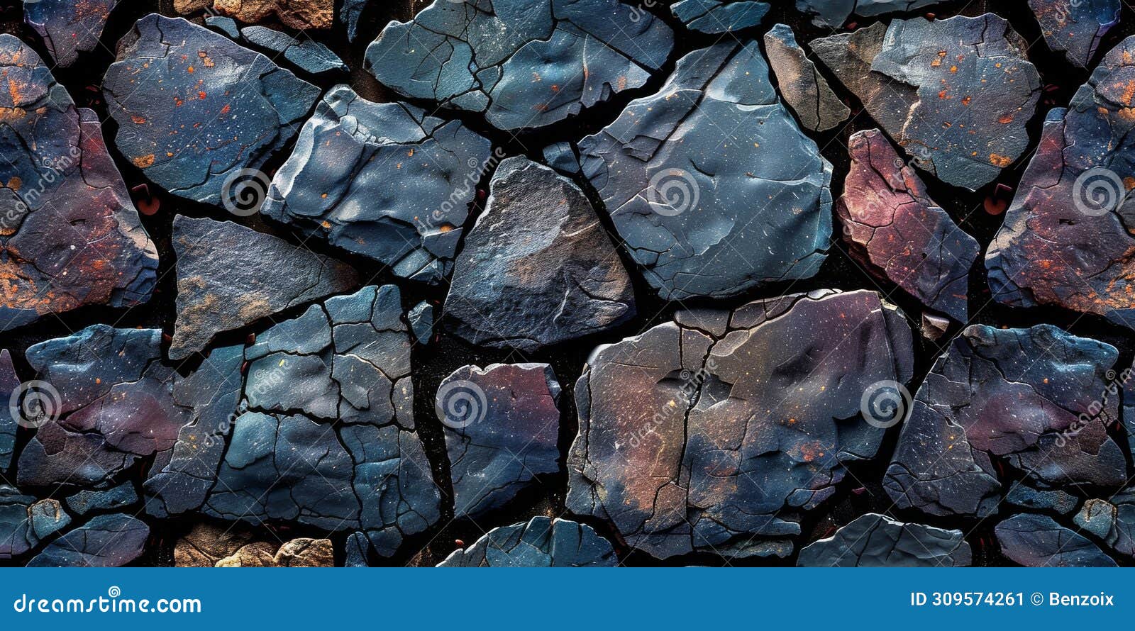 Background Urban Road with Stone Rock and Concrete. Crack Rock. Stock ...