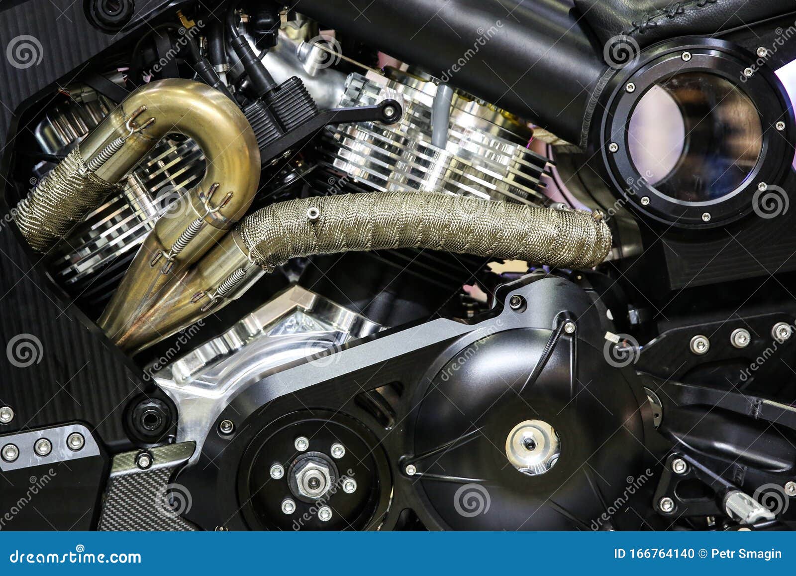 Background of V-shaped Motorcycle Engine Stock Photo - Image of ...