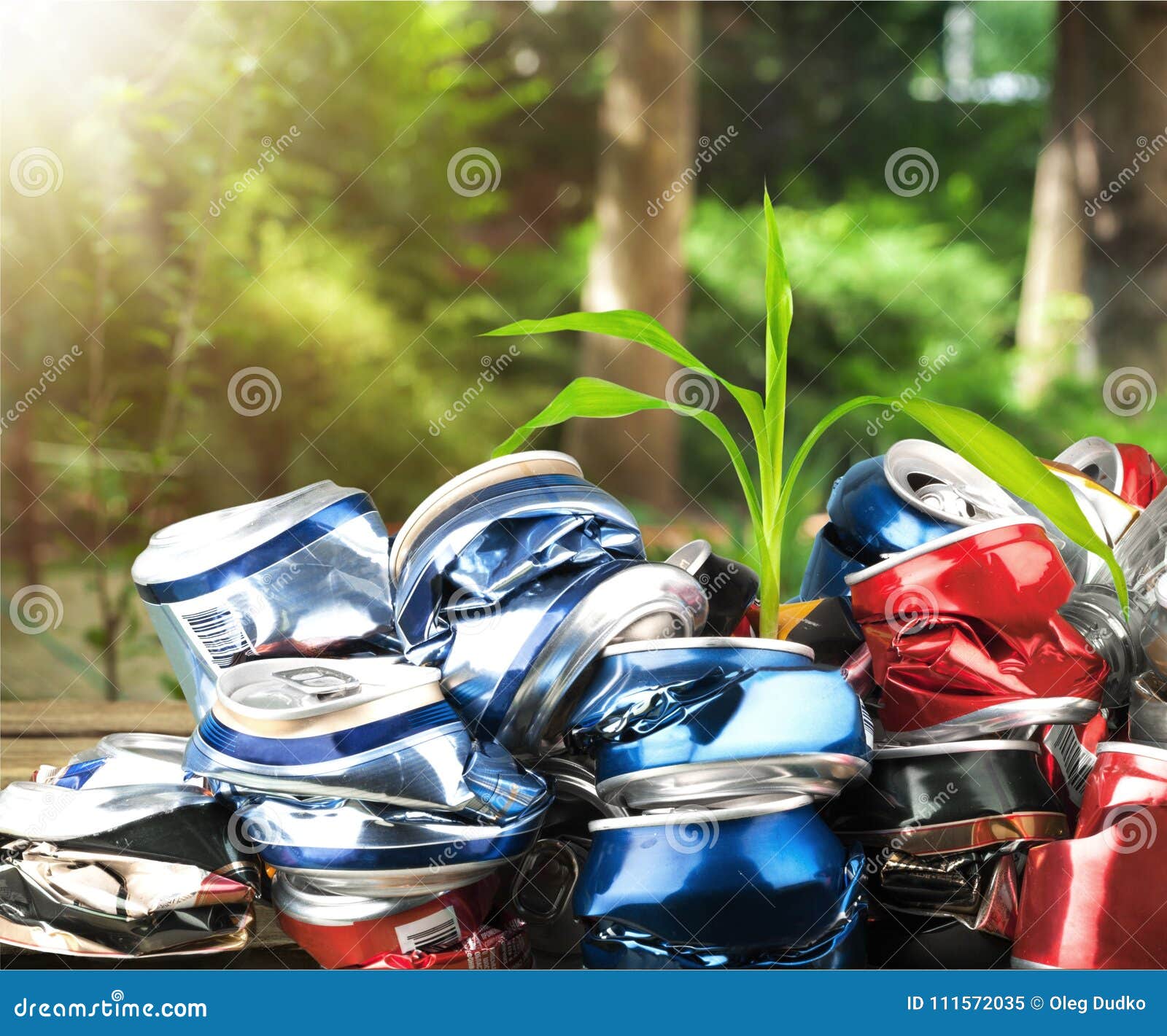 Background of Various Crashed Beer Cans Stock Image - Image of dump ...