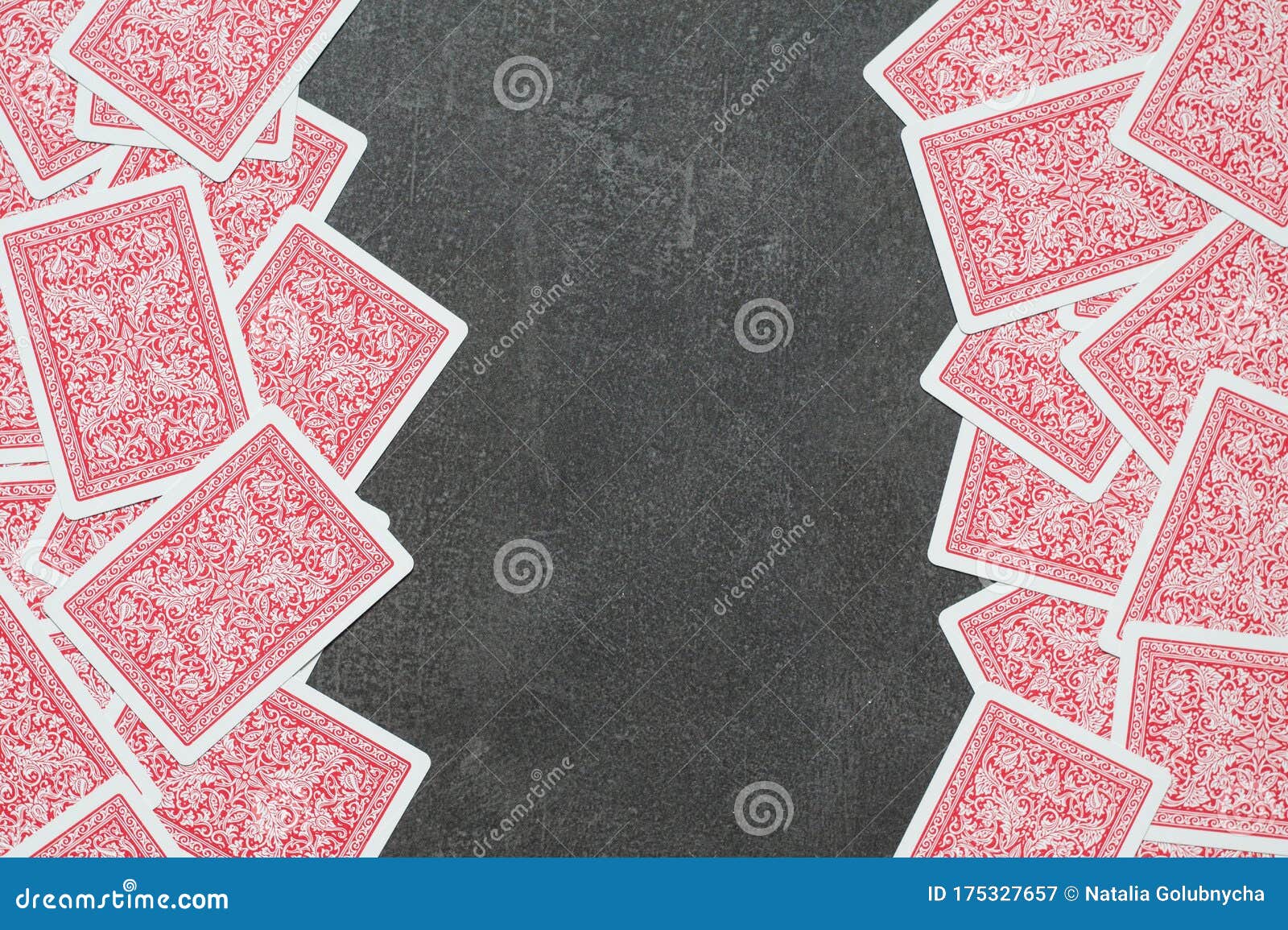 Background of Various Scattered Playing Cards Face Down Stock Image ...