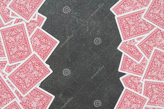 Background of Various Scattered Playing Cards Face Down Stock Image ...
