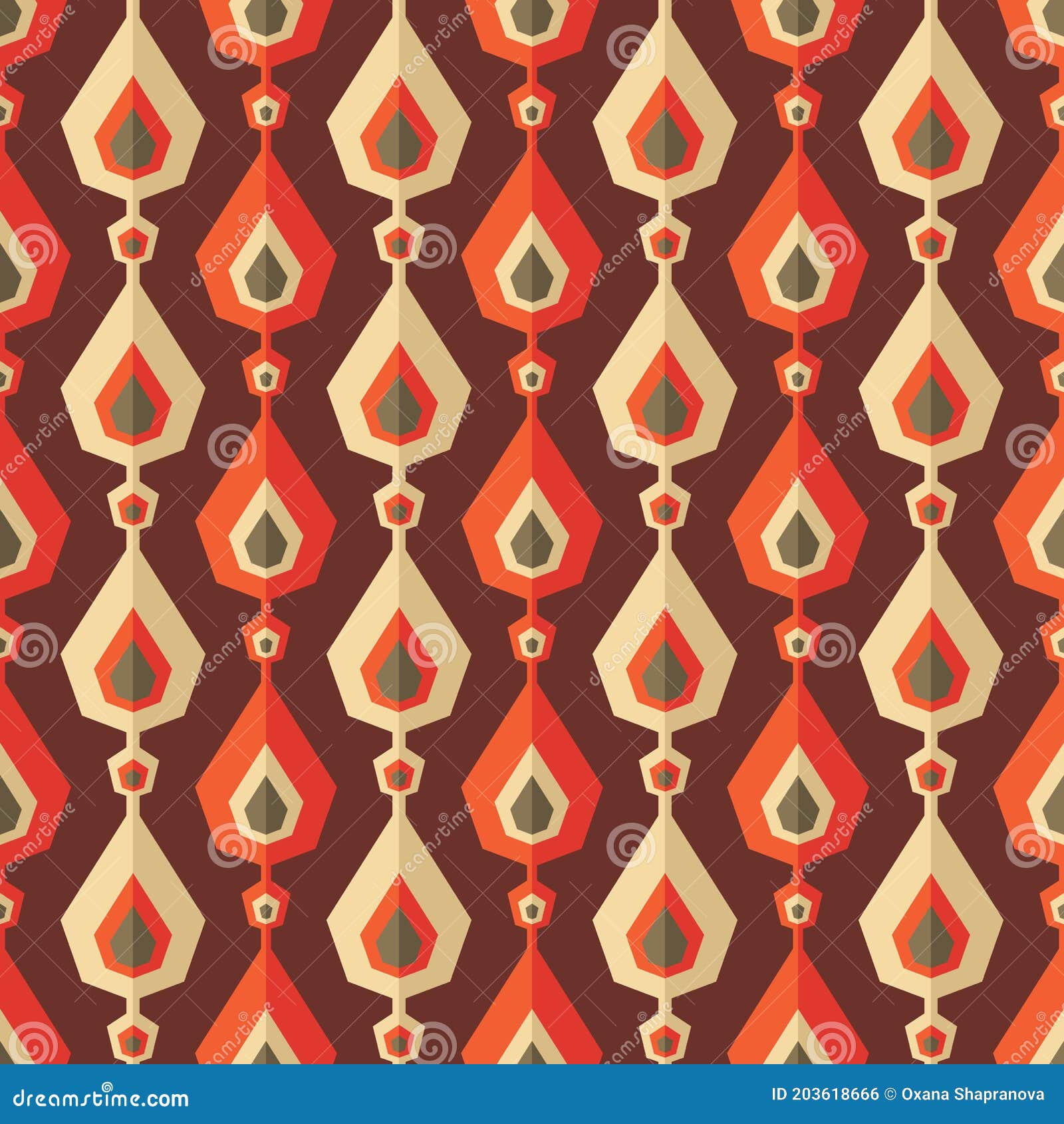 Seamless Atomic Retro Background Royalty-Free Illustration ...