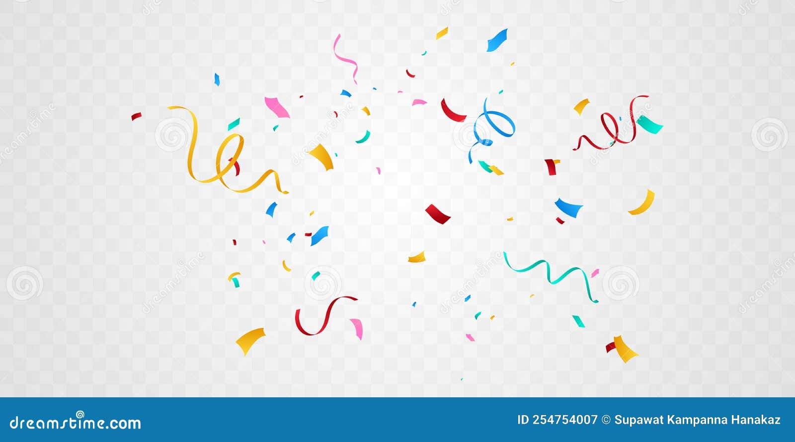 Background Vector Illustration with Confetti. Beautiful Colors for ...