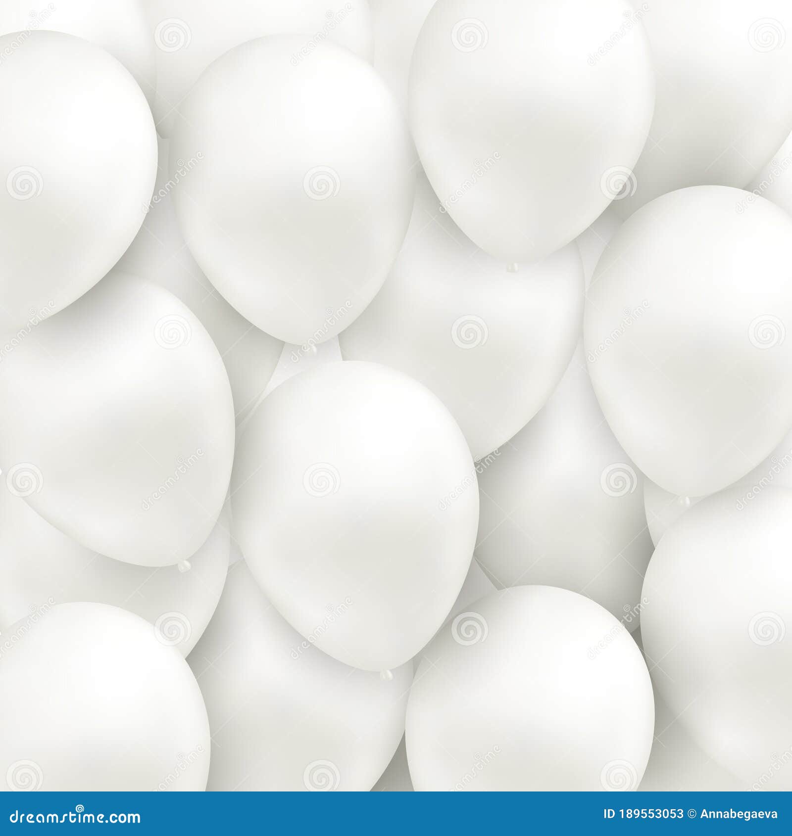 Background with Vector Realistic Helium Balloons Stock Vector ...