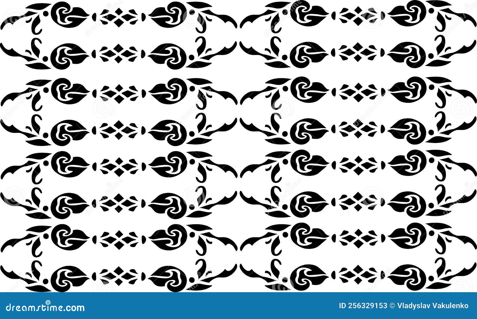 Background Vector Stencil, Black and White Stock Vector - Illustration ...