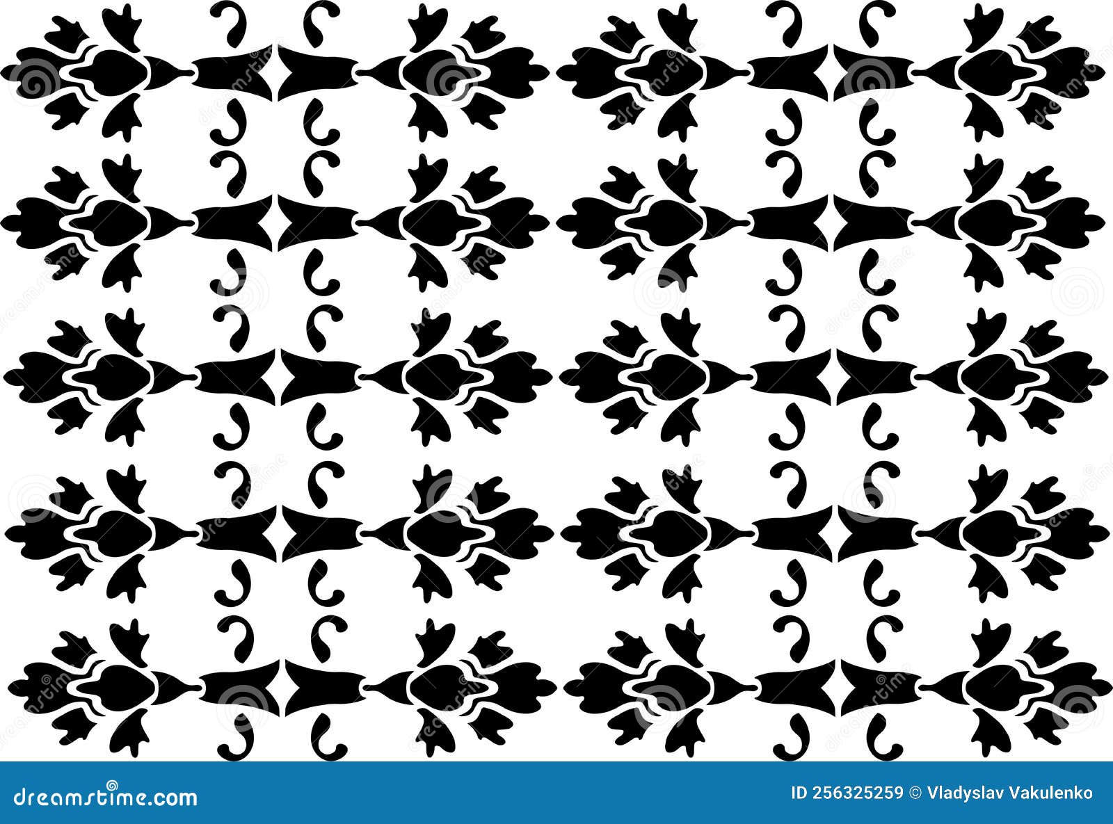 Background Vector Stencil, Black and White Stock Vector - Illustration ...