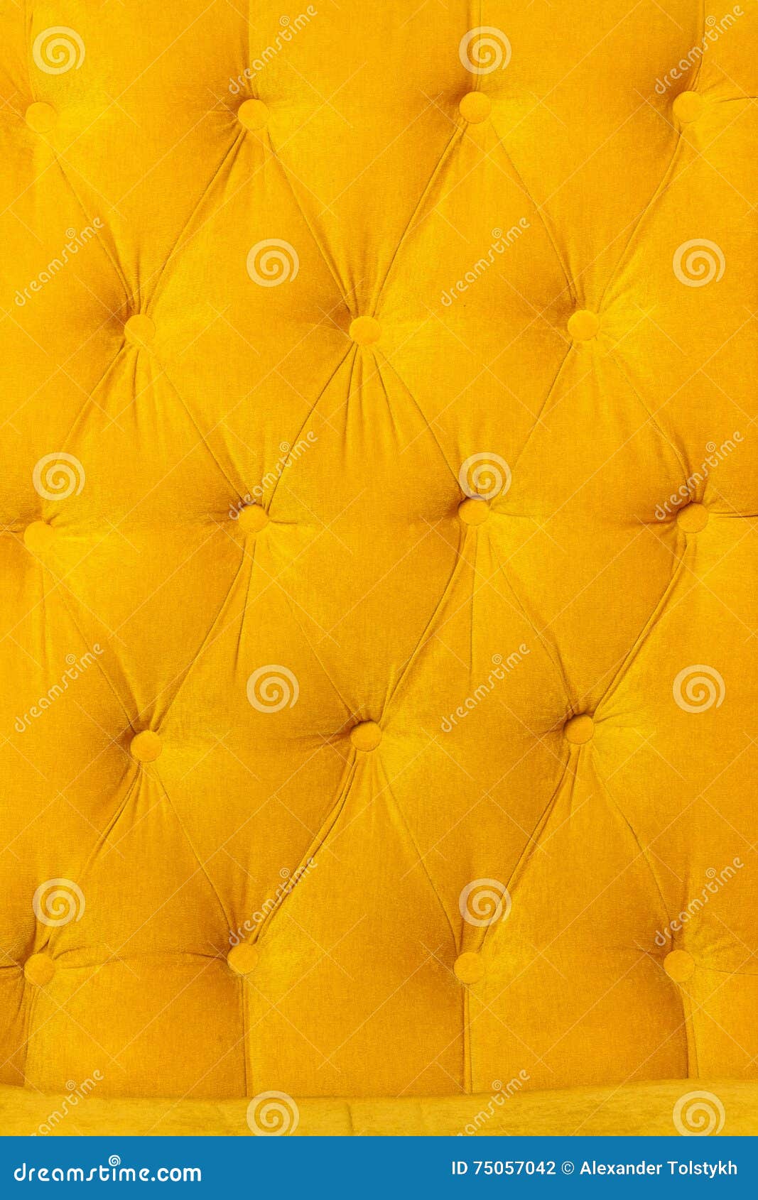 Background of Velvet Fabric Modern Yellow Sofa Stock Photo - Image of ...