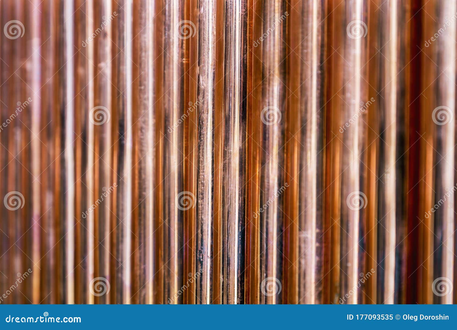 Background of Vertical Copper Pipes Stock Image - Image of independent ...