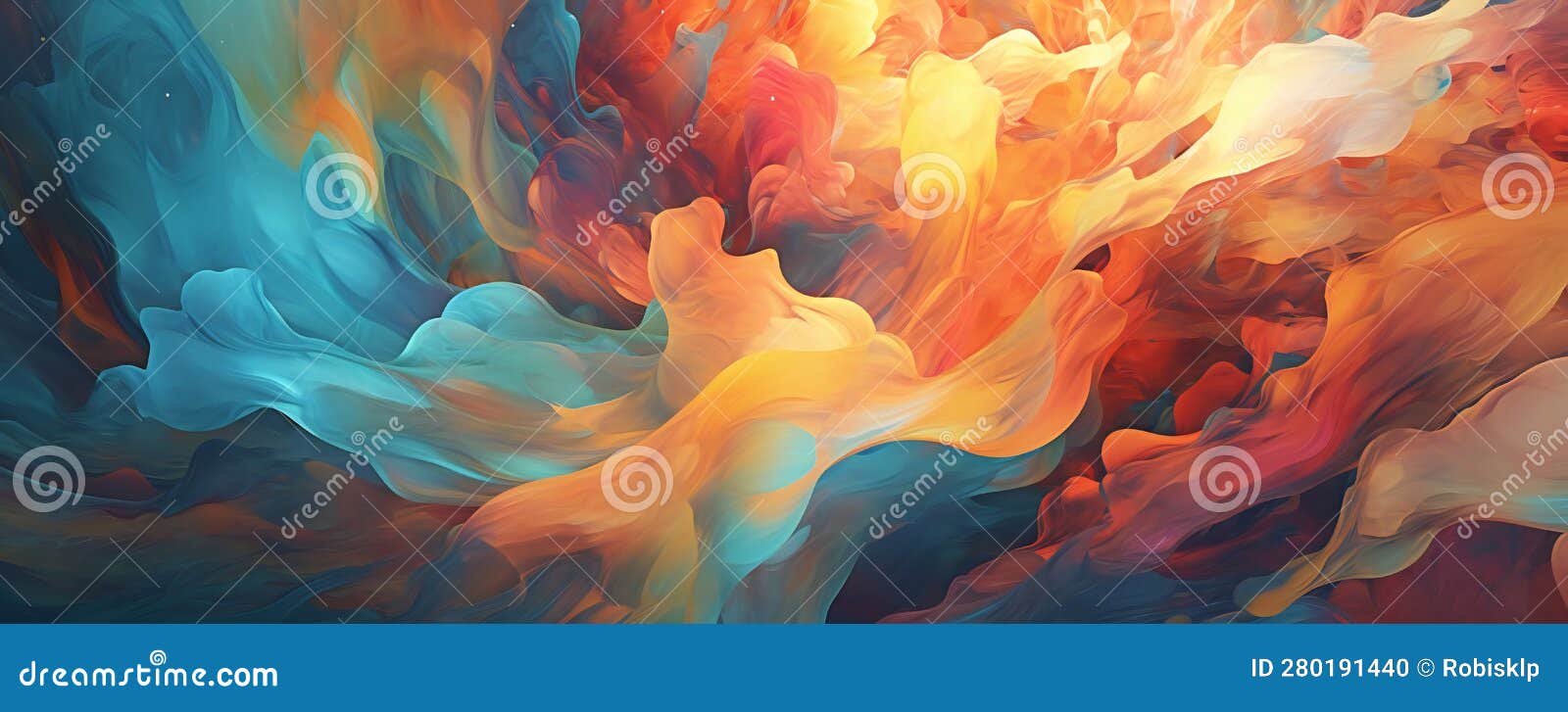 Background Vibrant Abstract Fluid Flow Style Stock Illustration ...