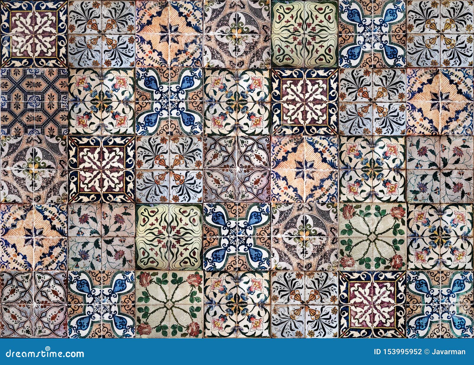 Background of Vintage Ceramic Tiles Stock Photo - Image of napolean ...