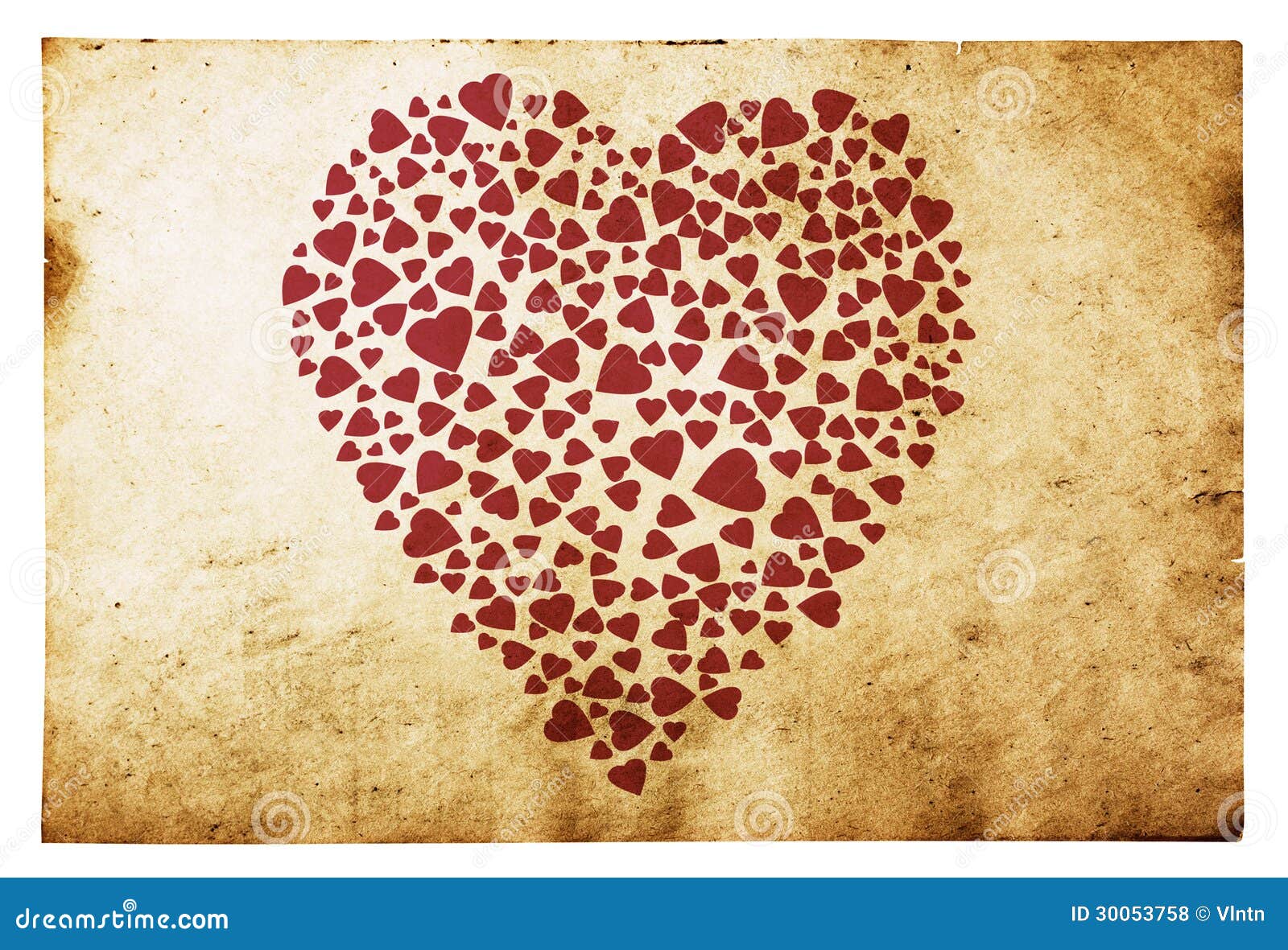 Vintage heart stock illustration. Illustration of beautiful - 30053758