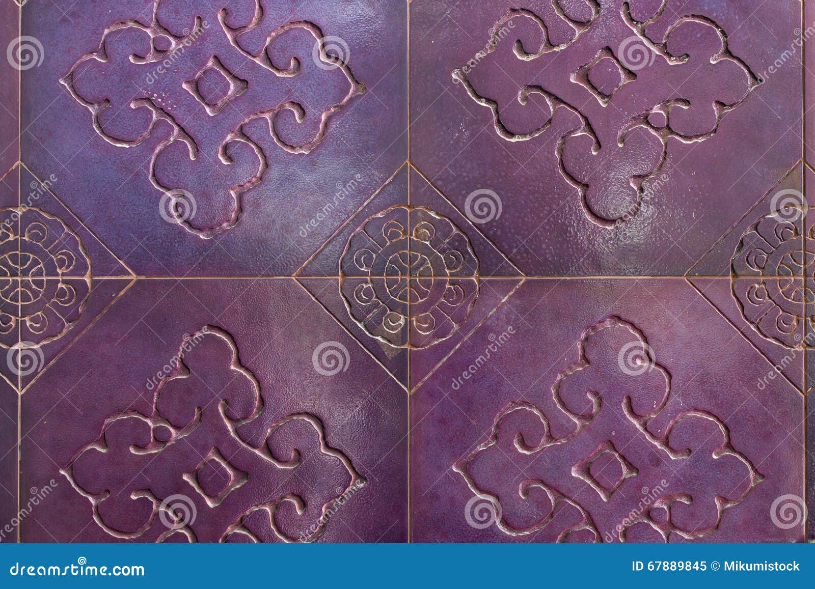 Background of Vintage Purple Ceramic Tile Stock Image - Image of blue ...