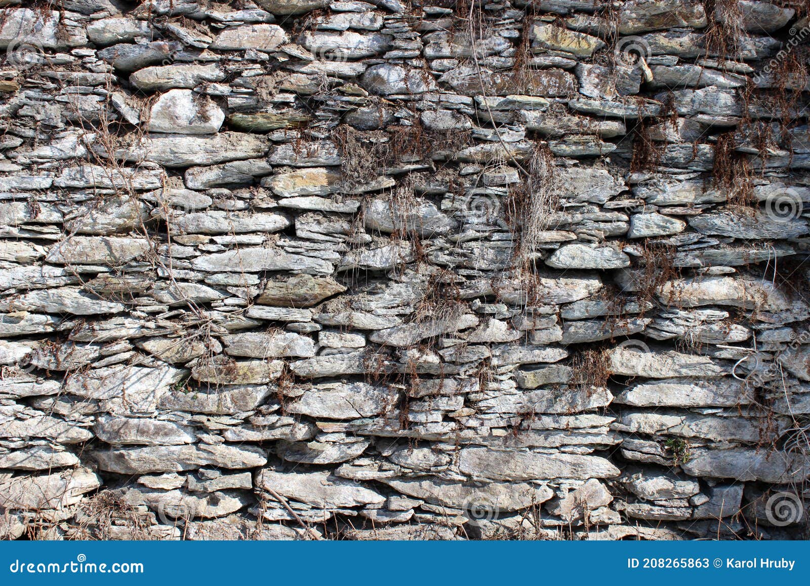 Background with Vintage Stone Walling Stock Image - Image of color ...