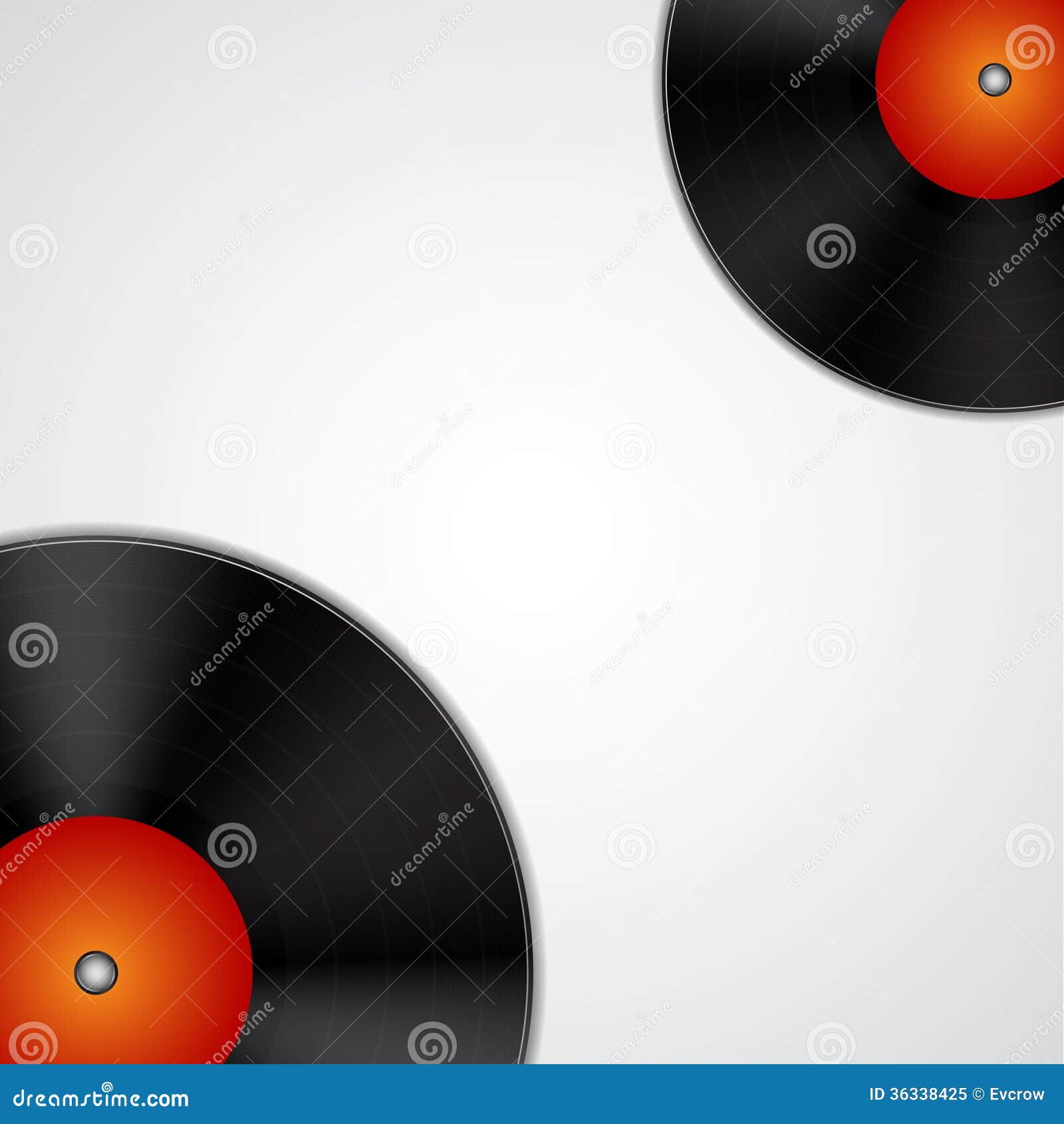 Background with Vinyl Records Stock Vector - Illustration of dance ...