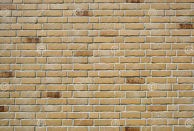 Wall Made of Beige Clinker Bricks Stock Image - Image of tile, wood ...