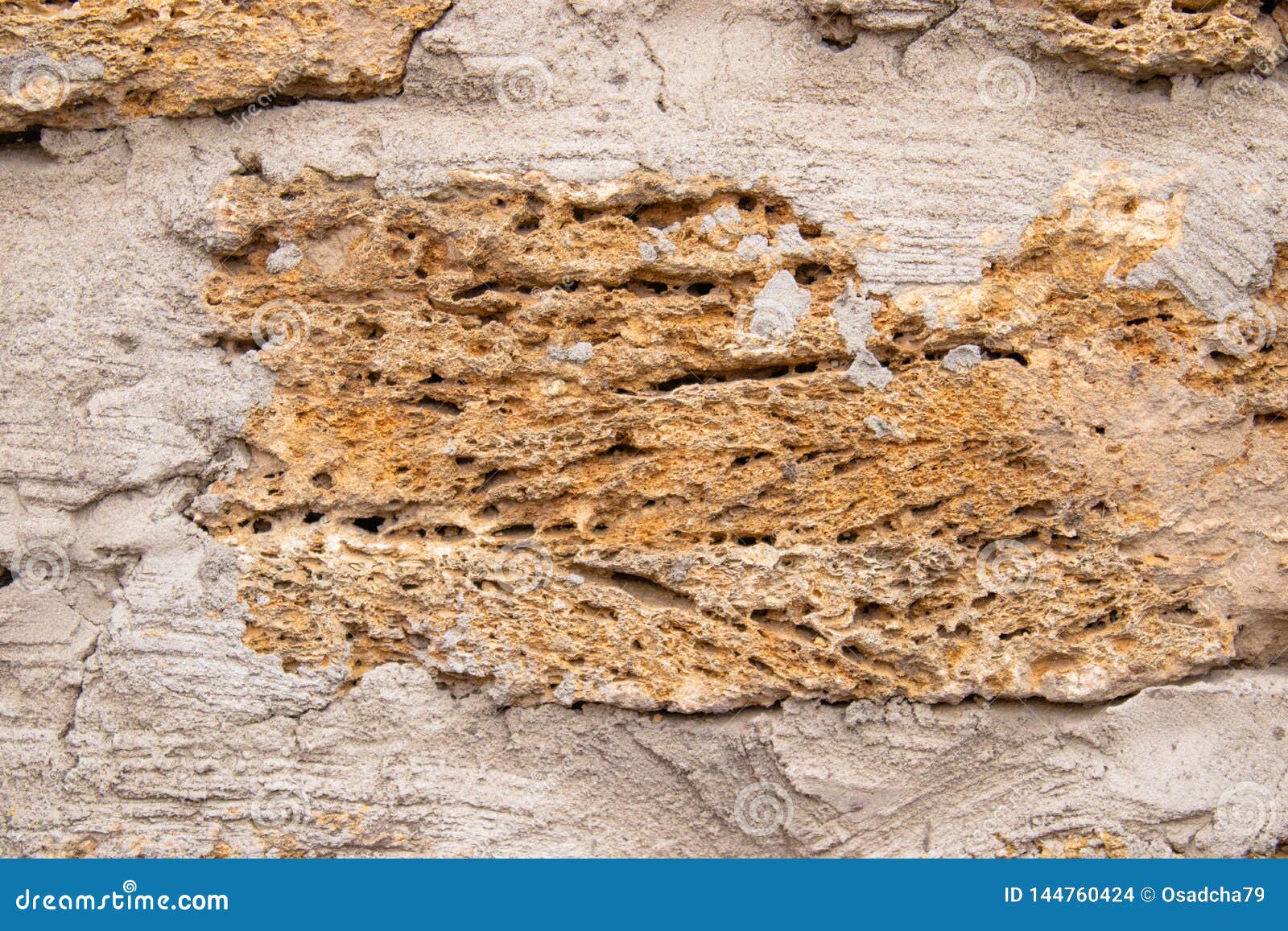 Background Wall with Shell Rock. Old Wall Stock Photo - Image of ...