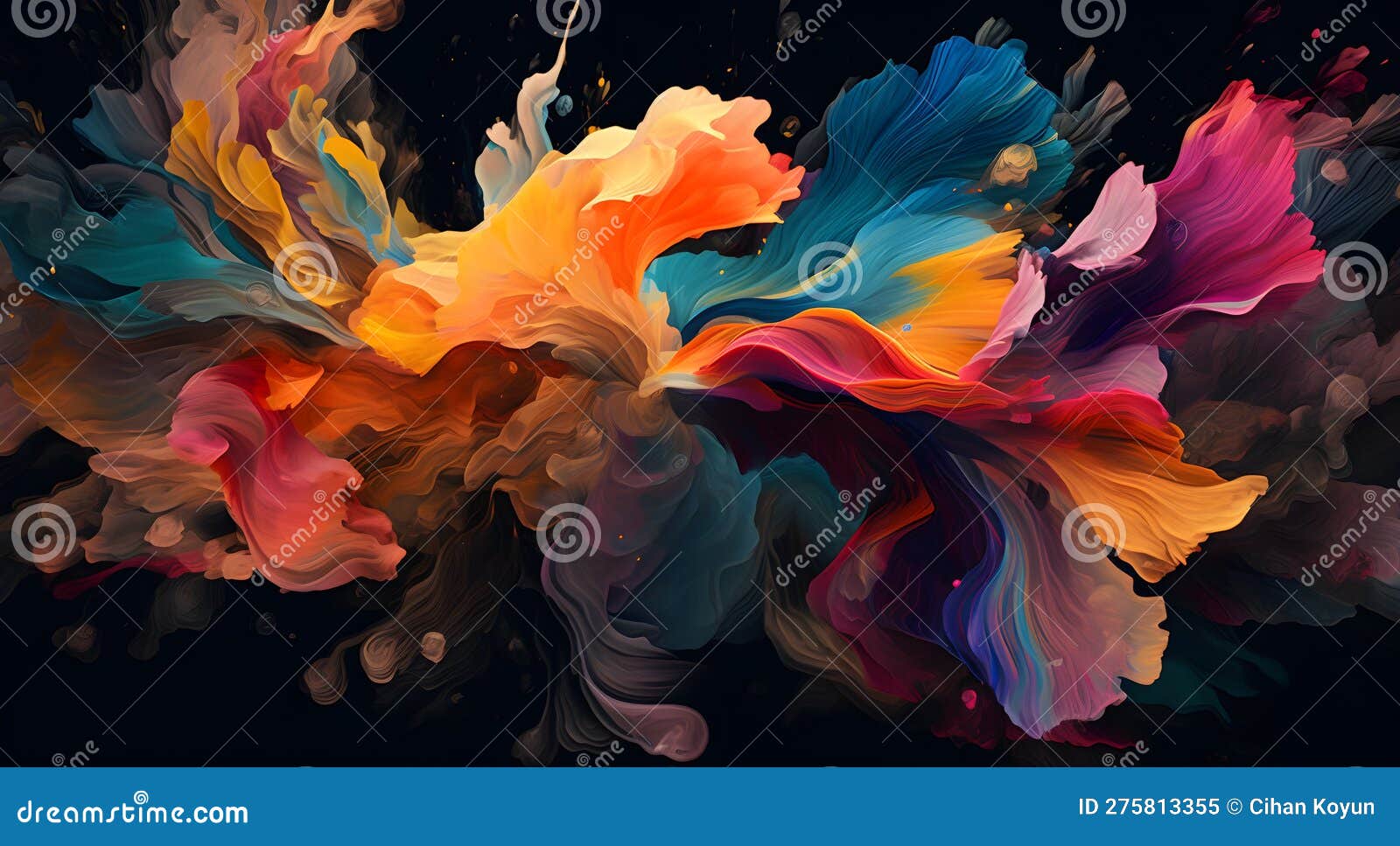 Background Wallpaper, Abstract Paint, Colorful Background, Vibrant ...