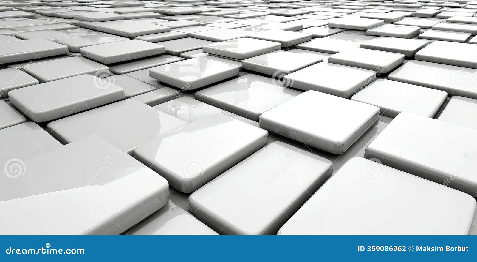 A Background Wallpaper Banner Featuring Offset White Cube Boxes As a ...