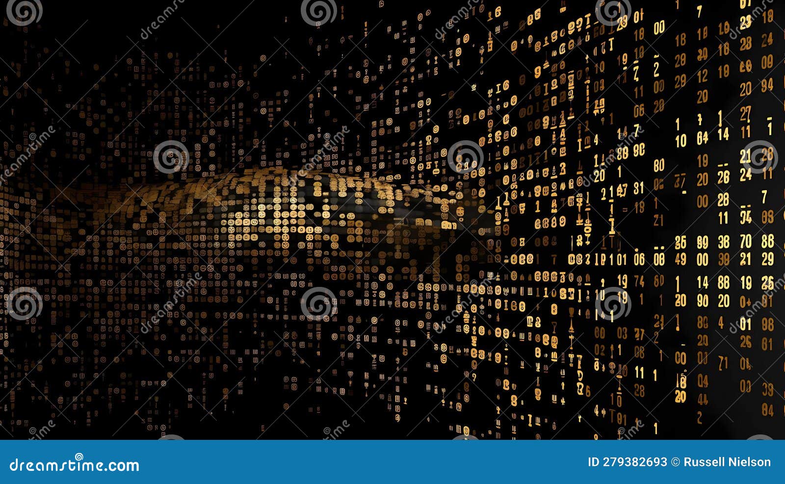 Background Wallpaper - Binary Code Cascade Streaming Down the Wallpaper (Generative AI) Stock ...