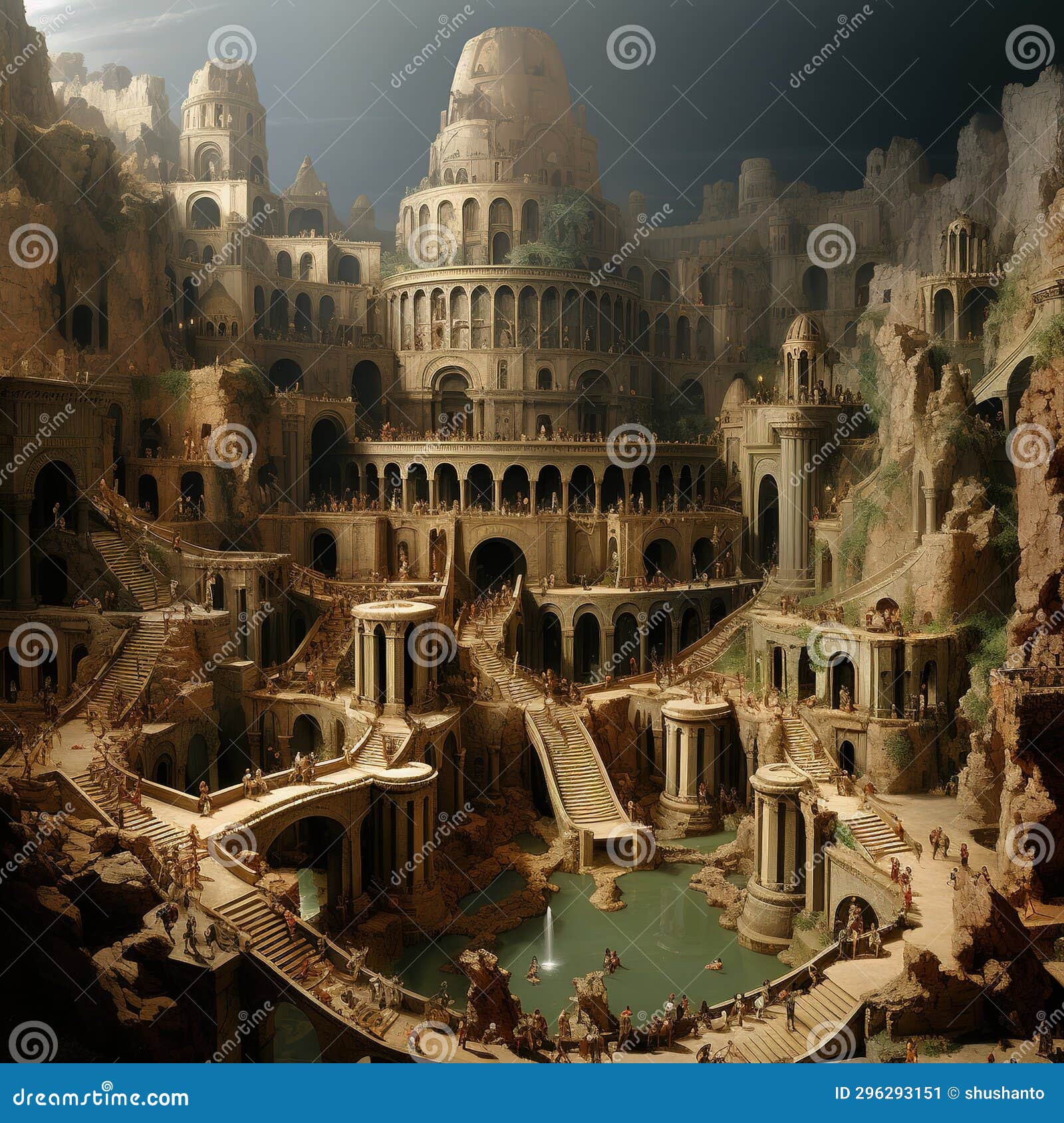Background Wallpaper of the Circle of Hell Stock Illustration ...