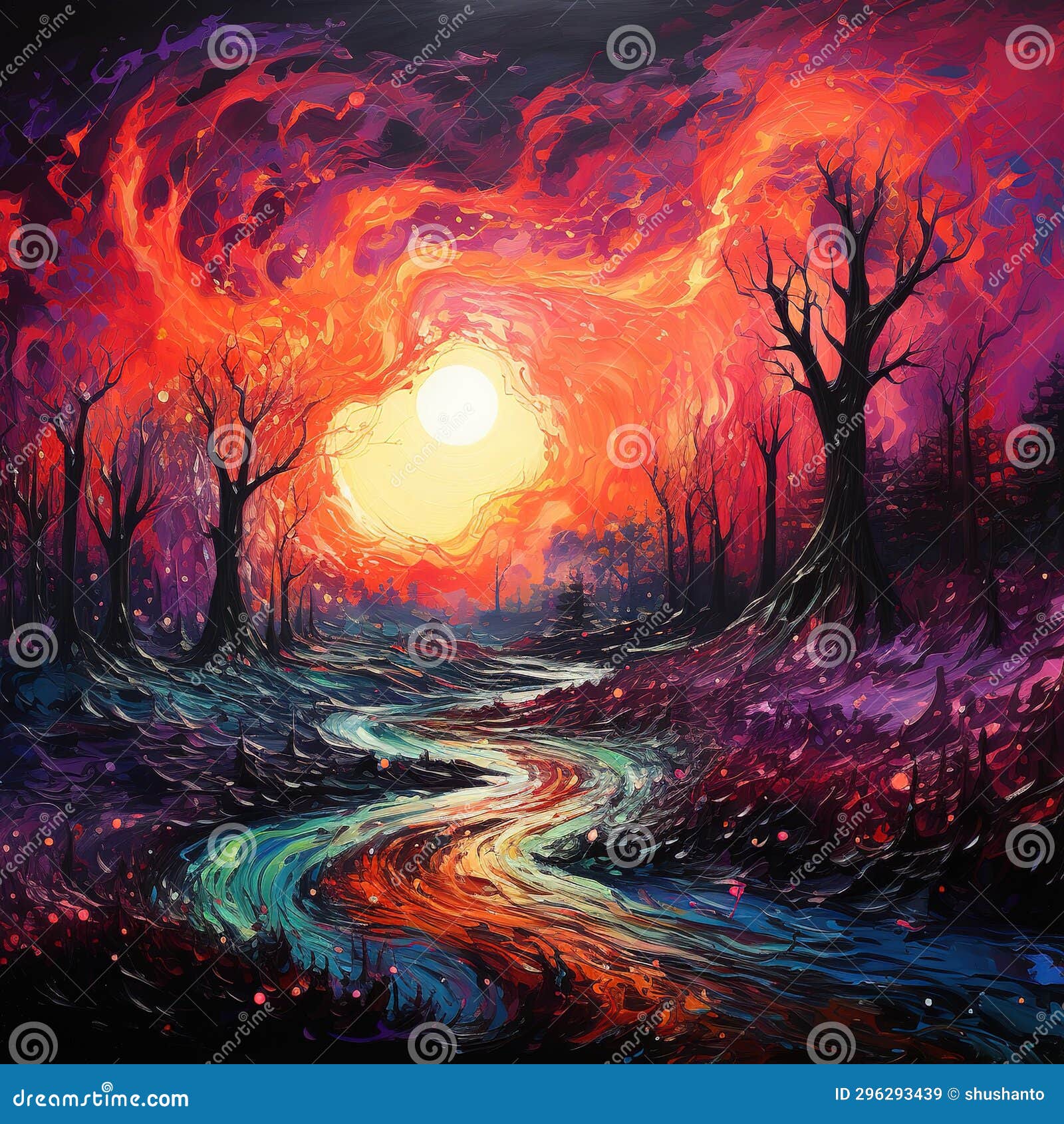 Background Wallpaper of the Circle of Hell Stock Illustration ...
