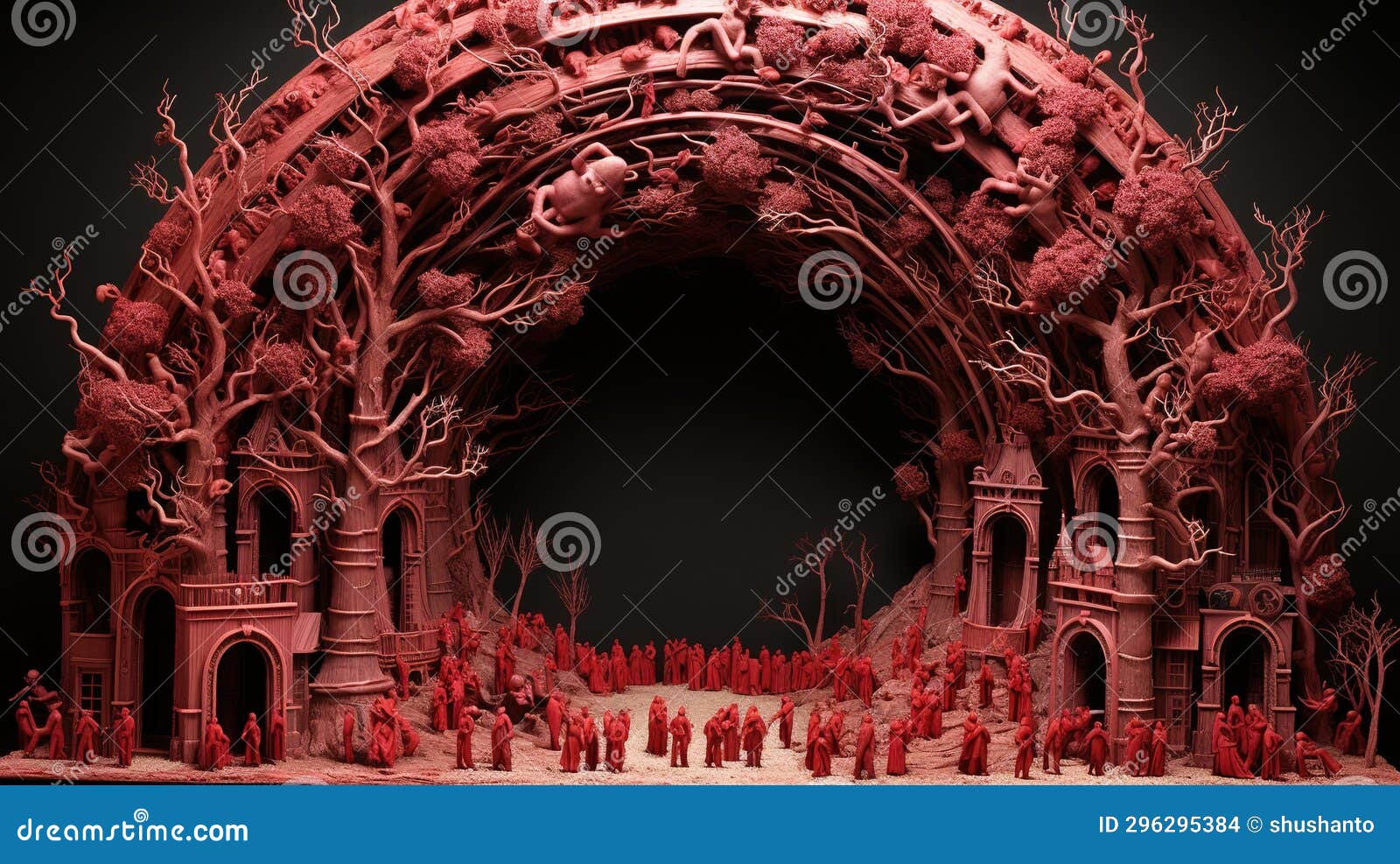 Background Wallpaper of the Circle of Hell Stock Illustration ...