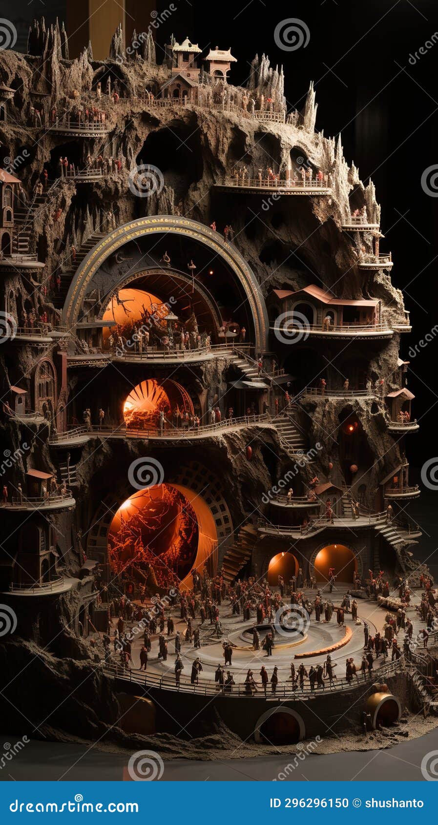 Background Wallpaper of the Circle of Hell Stock Illustration ...
