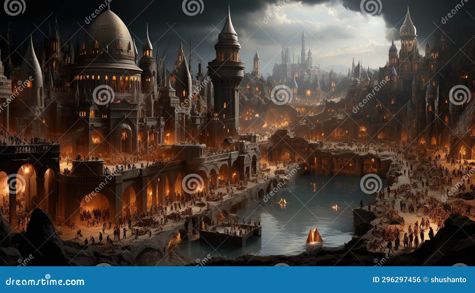 Background Wallpaper of the Circle of Hell Stock Illustration ...