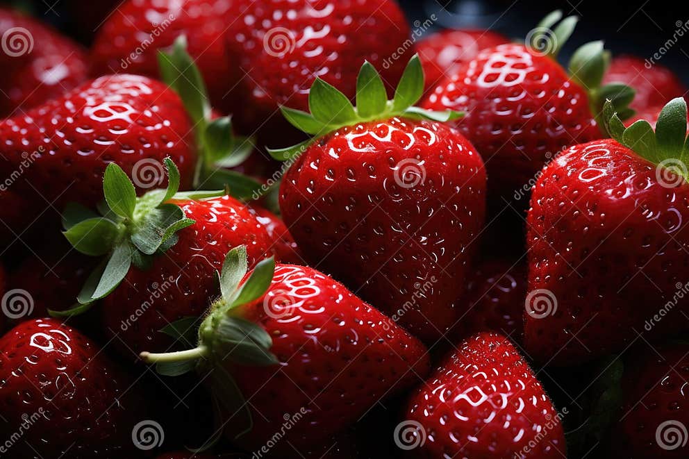 Background Wallpaper with Red Strawberry Stock Illustration ...