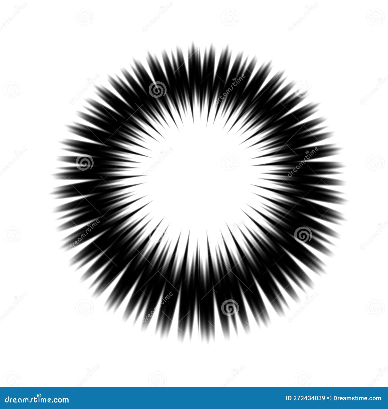 Jagged Round Frame With Shadow On Illusion Background Of Moving ...