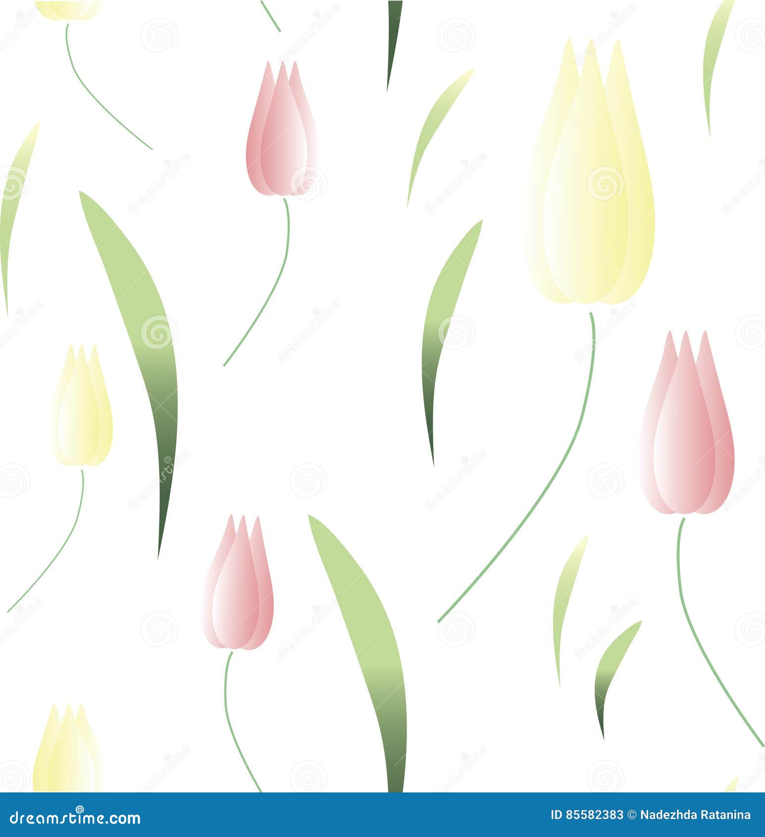 Background Wallpaper with Spring Tulips. Vector Stock Vector ...
