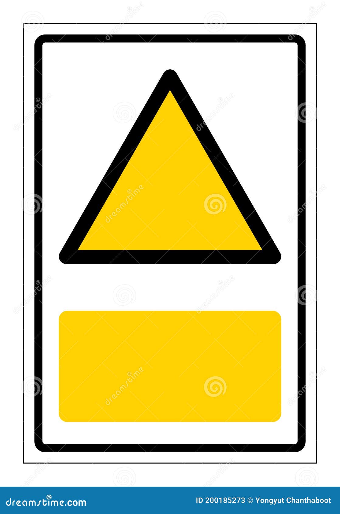 Background Warning Blank Symbol Sign,Vector Illustration, Isolate on ...