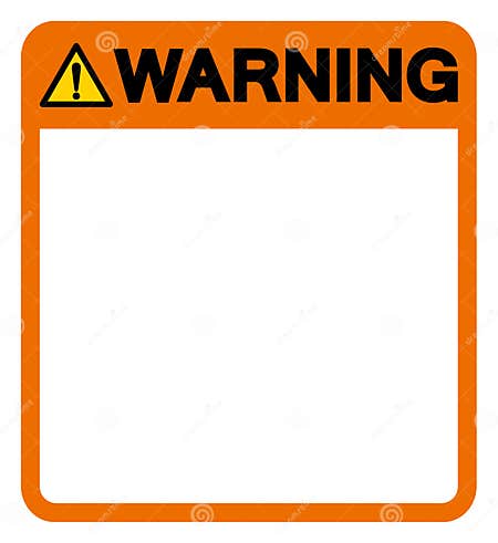 Background Warning Blank Symbol Sign,Vector Illustration, Isolate on ...