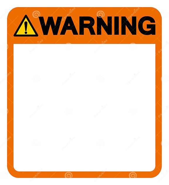 Background Warning Blank Symbol Sign,Vector Illustration, Isolate on ...