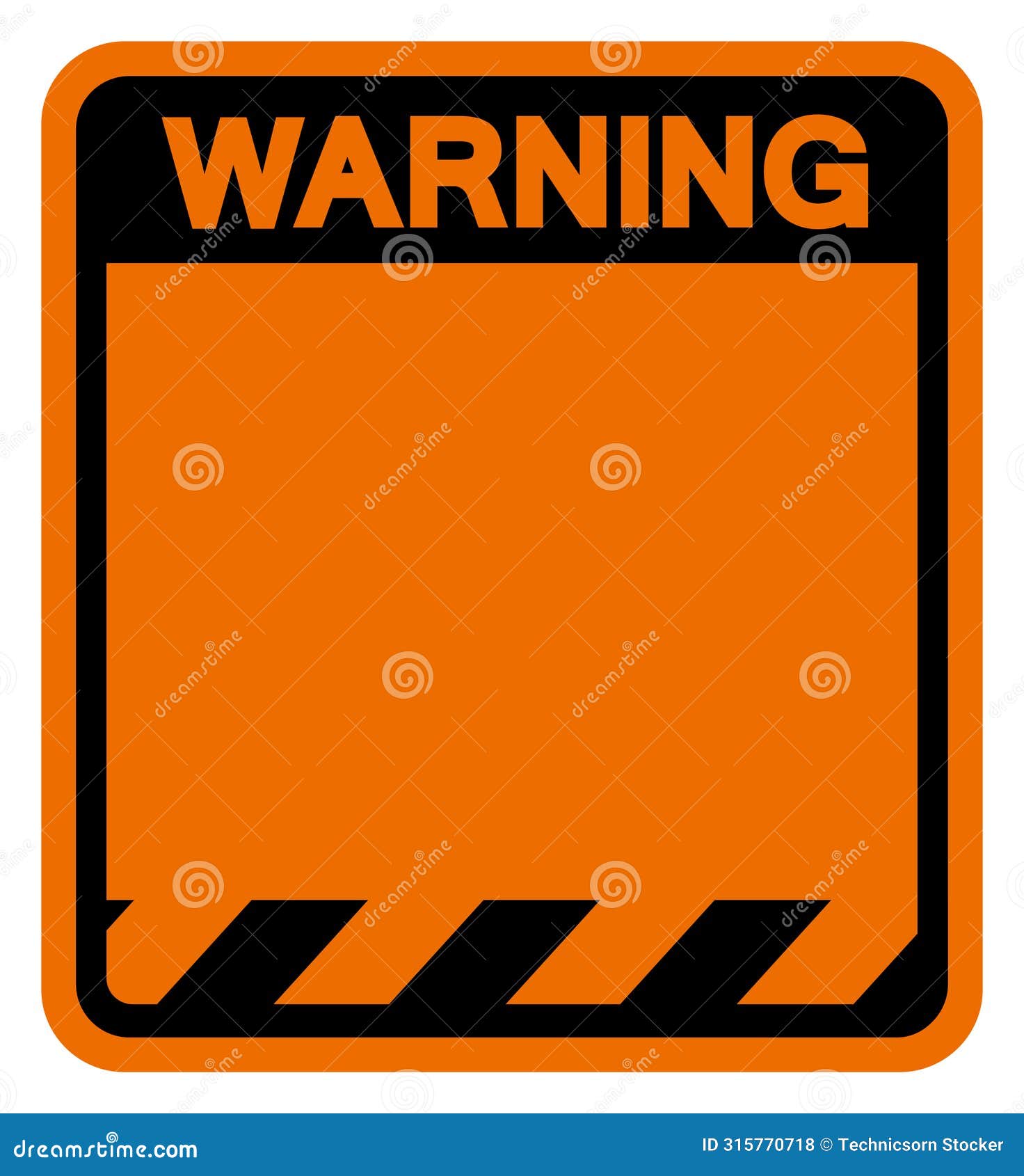 Background Warning Blank Symbol Sign,Vector Illustration, Isolate on ...
