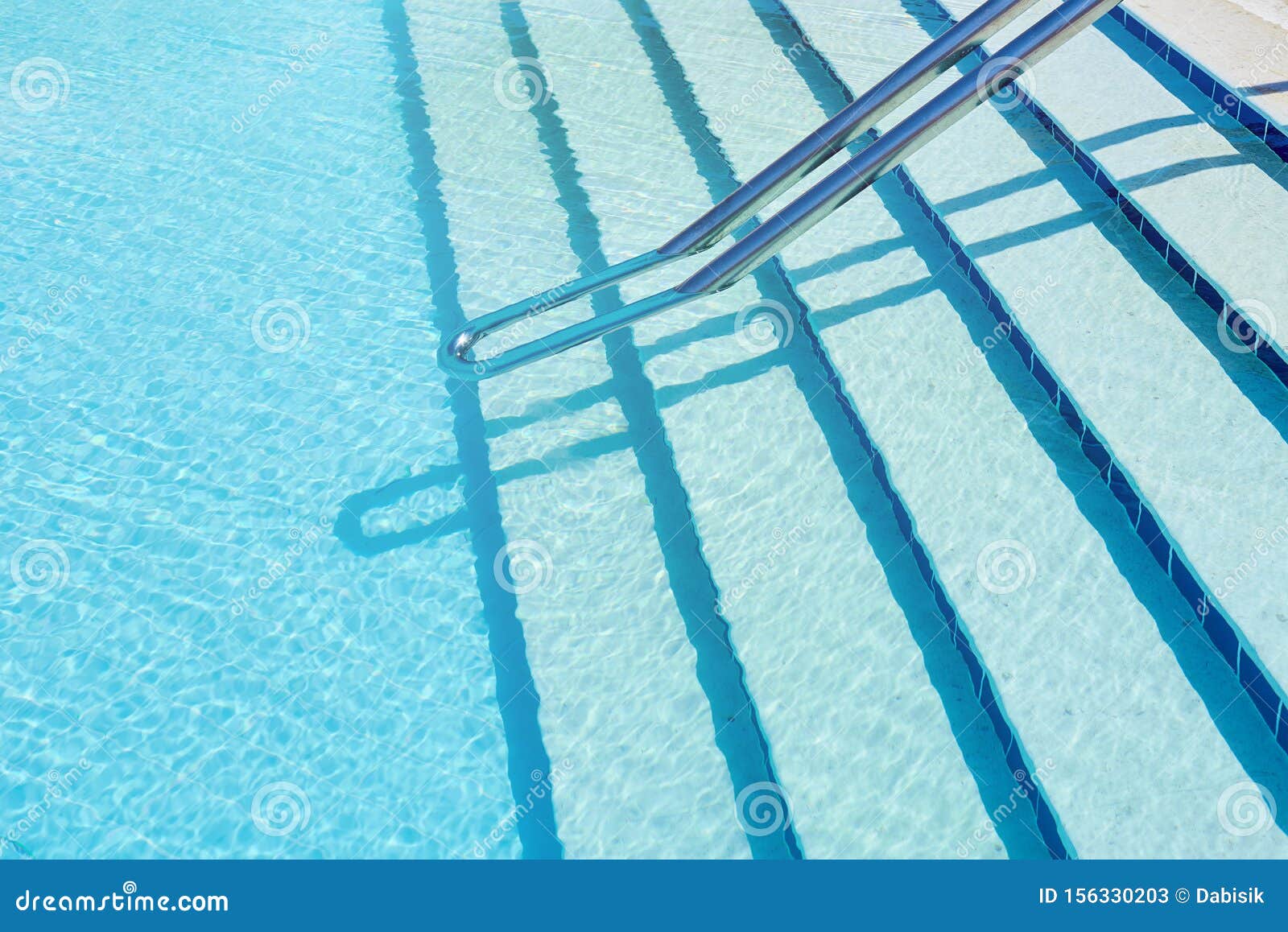 Background of Water in Blue Swimming Pool, Water Surface with a Sun ...