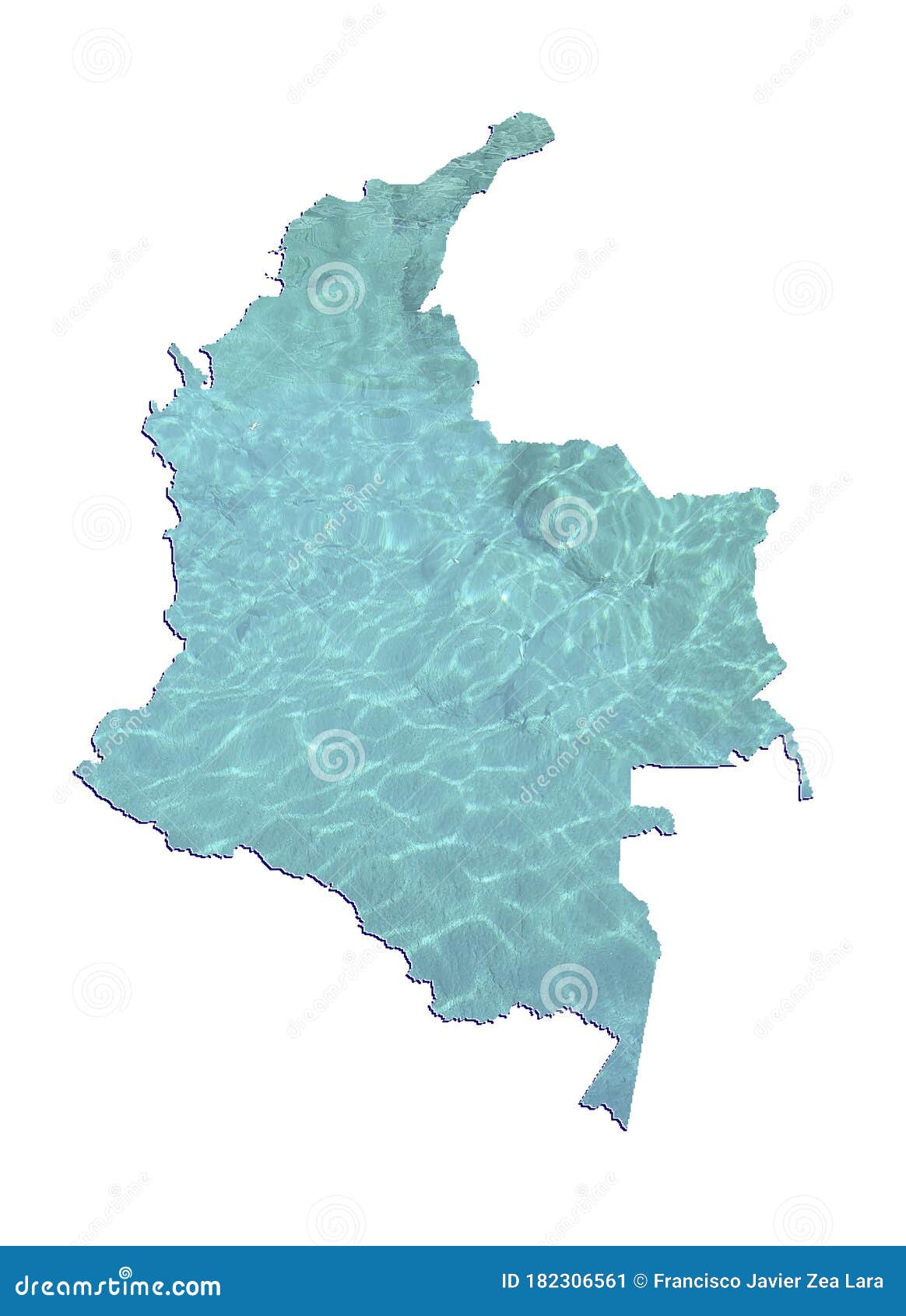 Background for Water Care Issues in Colombia Stock Illustration ...