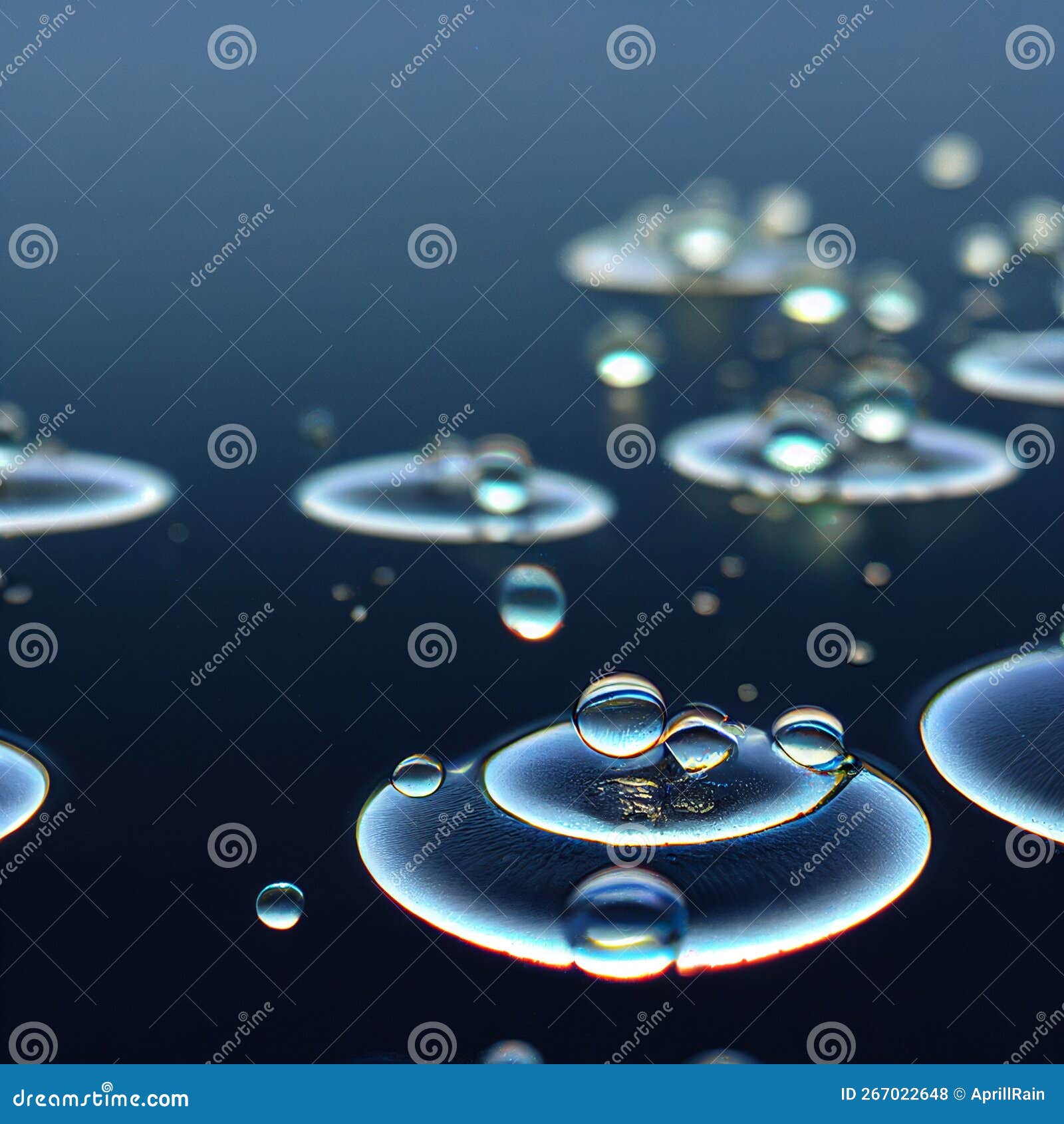Background with Water Drops Stock Illustration - Illustration of love ...