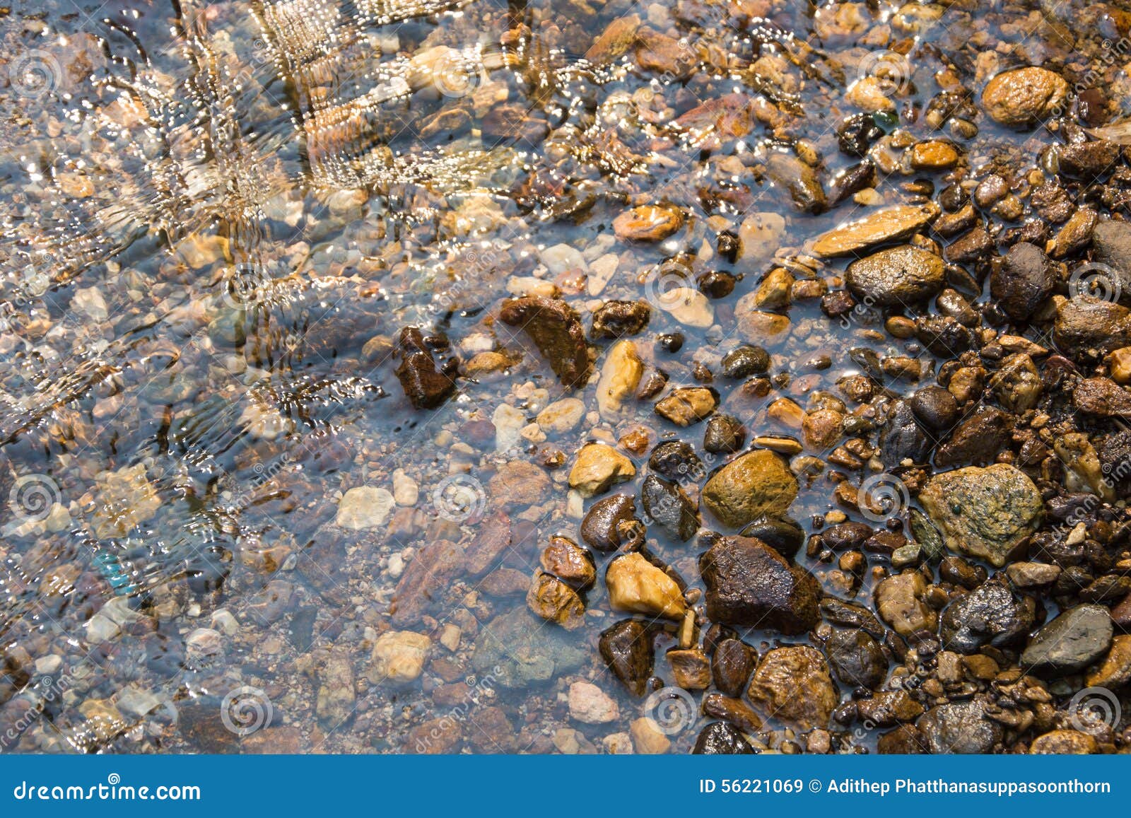 Background of Water and Stone Stock Image - Image of bottom, abstract ...