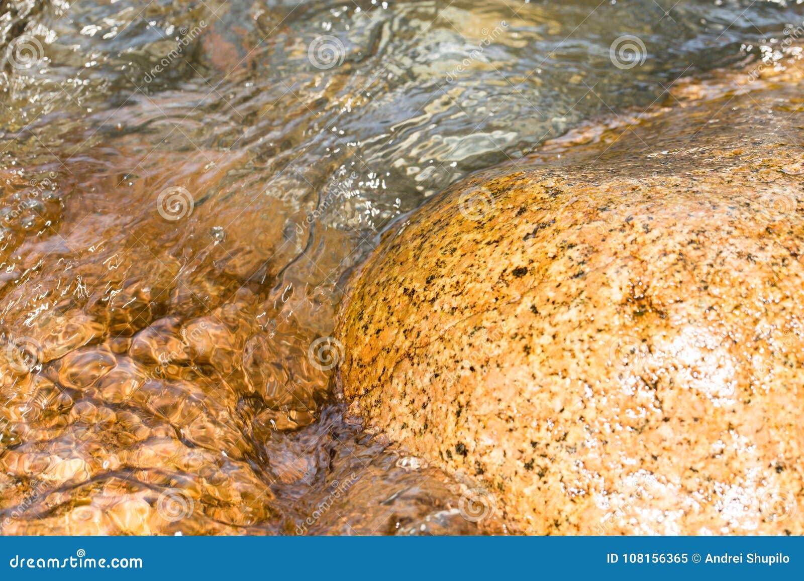 Background of Water and Stone Stock Image - Image of crystalline ...